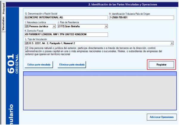 Formulario 601 Partes Vinculadas - Bolivia Impuestos Blog