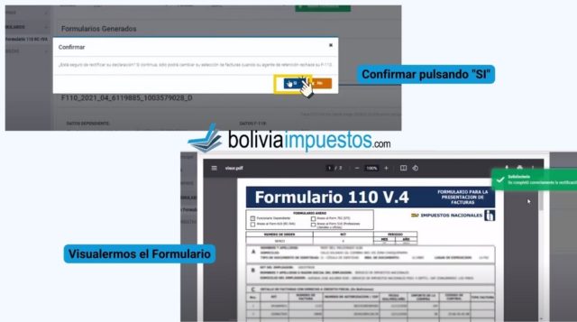 Correcciones al Formulario 110 v4