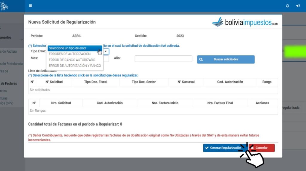 Como corregir facturas emitidas con error de formato en SIAT