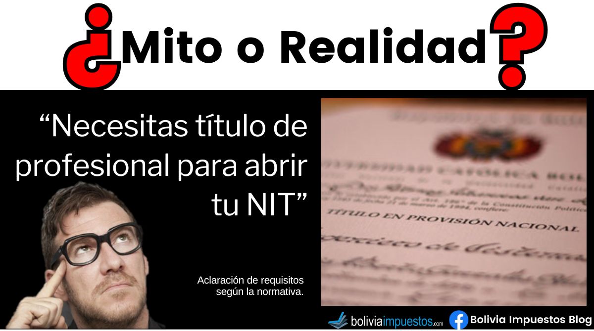¿Necesitas título profesional para abrir tu NIT?