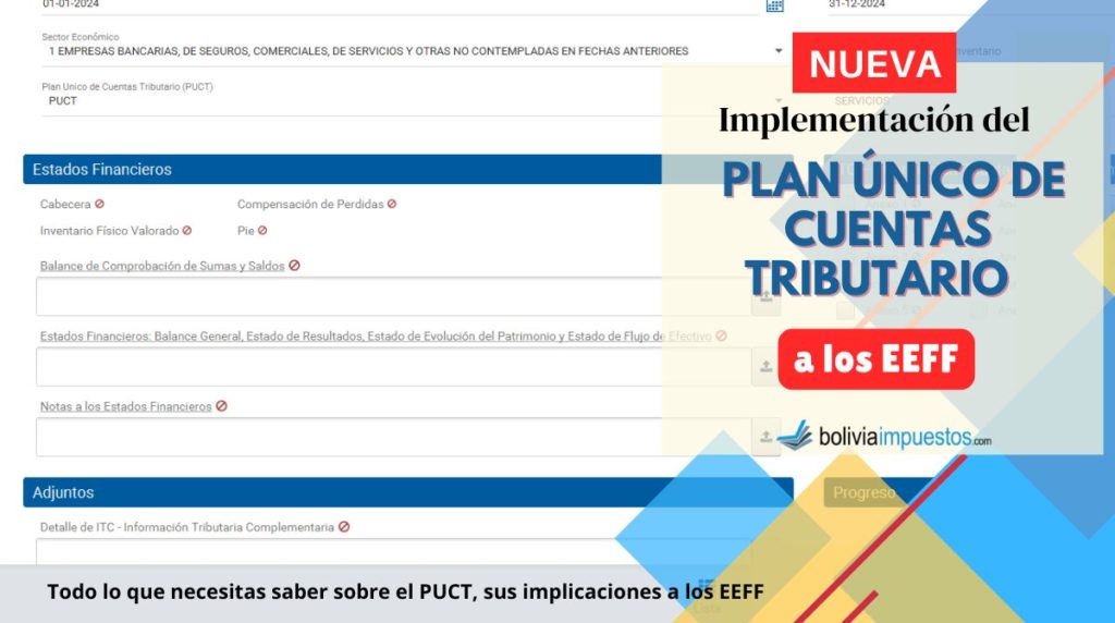 Implementación del Plan Único de Cuentas Tributario (PUCT) a los EEFF